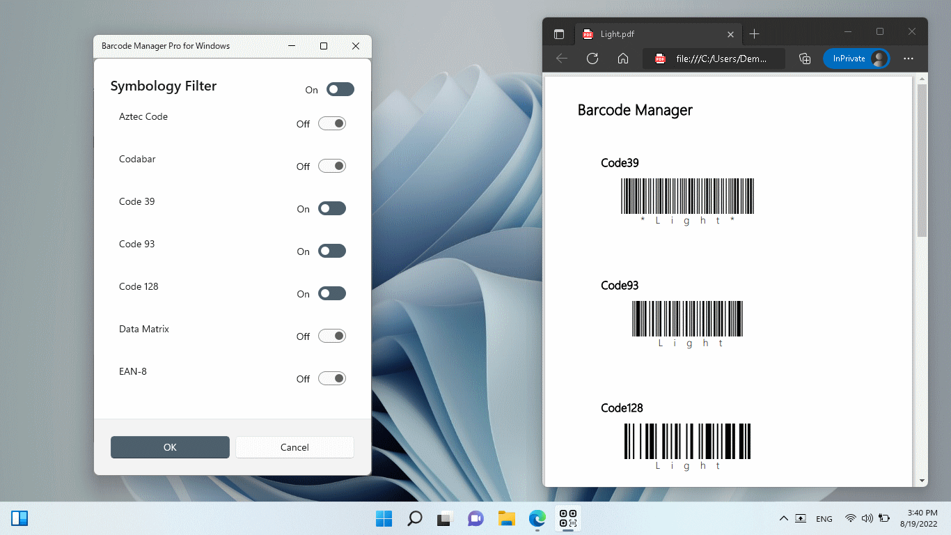 Barcode Manager Pro for Windows | Products | Blueyacht Software